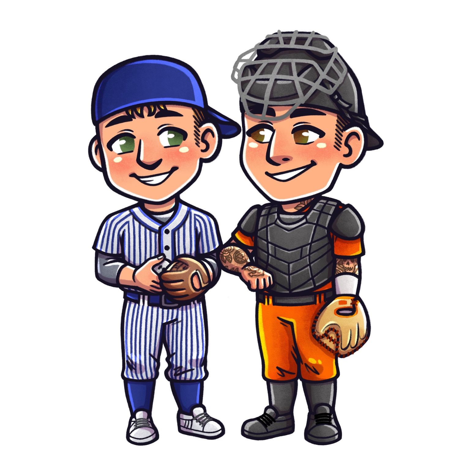 Theo and Madden Chibi – Author CE Ricci